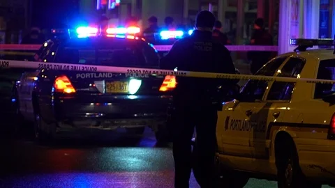 Emergency scene lots of police cars | Stock Video | Pond5