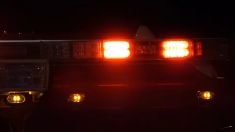 Emergency vehicles with flashing lights | Stock Video | Pond5