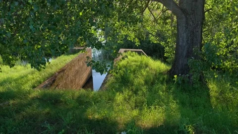 Emergency Water Reservoir Outflow Canal ... | Stock Video | Pond5
