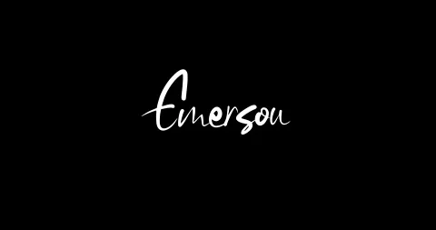 Emerson Female Name Animated Cursive Cal... | Stock Video | Pond5