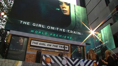 Emily Blunt sparkles at "The Girl on the... | Stock Video | Pond5