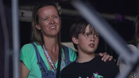 Emily Eavis interview after watching her... | Stock Video | Pond5