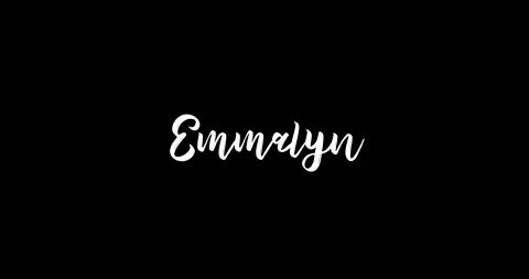Emmalyn Woman's name in Cursive Text Ani... | Stock Video | Pond5