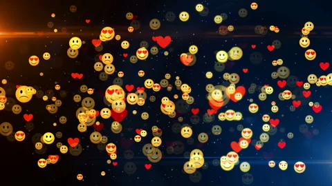 Emoticons Background Stock Video Footage | Royalty Free Emoticons ...