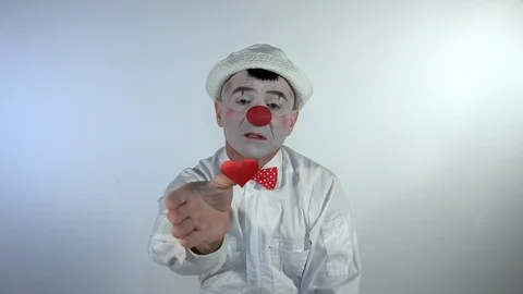 Emoji clown - Disappointed Face. A sad m... | Stock Video | Pond5