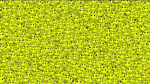 Emoticon Animation:yellow smile face.Chi... | Stock Video | Pond5