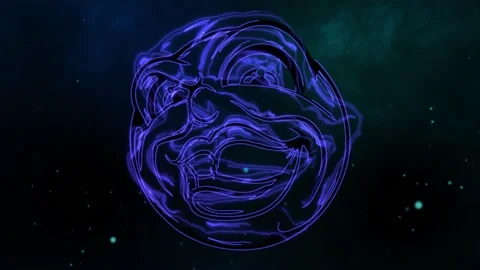 Emoticon with big toothy smile. laser li... | Stock Video | Pond5