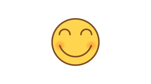 Emoticon cute smiles. Animated Emoticons... | Stock Video | Pond5