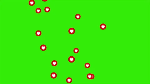 Emoticon Love with green screen backgro... | Stock Video | Pond5