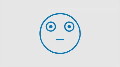 Emoticon shows yes with eyes open. Anima... | Stock Video | Pond5