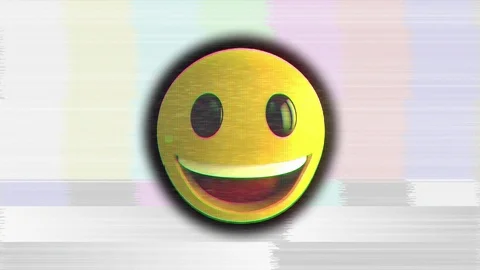 Emoticon on test screen | Stock Video | Pond5