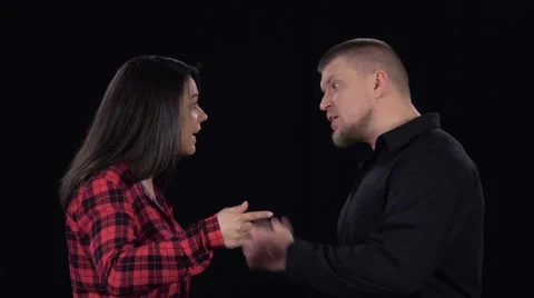 Emotional showdown between couple. Isola... | Stock Video | Pond5