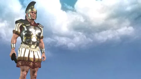 Emperor Julius Caesar with young face in... | Stock Video | Pond5