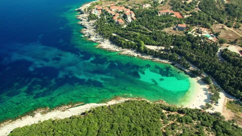 Emplisi bay near Fiskardo town, Kefaloni... | Stock Video | Pond5