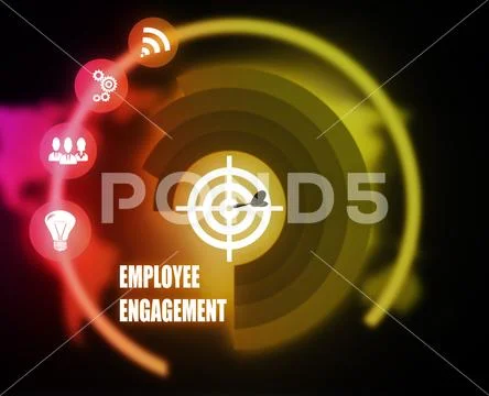 Employee Engagement background, Innovation with ideas and concepts ...