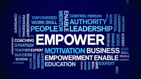 Empower animated word cloud,design anima... | Stock Video | Pond5