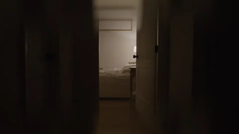 Empty Bedroom Night Stock Footage ~ Royalty Free Stock Videos | Pond5