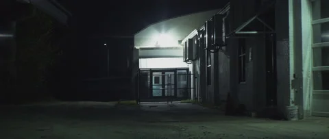 Empty Street Building Night Stock Video Footage | Royalty Free Empty ...