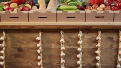 Empty Farmers Market Stand