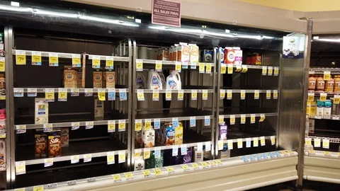 Milk Aisle Stock Video Footage | Royalty Free Milk Aisle Videos | Pond5