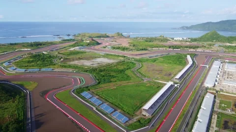 Empty Mandalika MotoGP racing circuit at... | Stock Video | Pond5