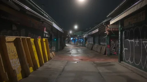 Closed Shops At Night Stock Video Footage | Royalty Free Closed Shops ...