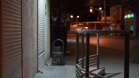 Closed Shops At Night Stock Video Footage | Royalty Free Closed Shops ...