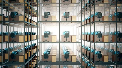 Empty Office Cubicle Stock Video Footage | Royalty Free Empty Office ...