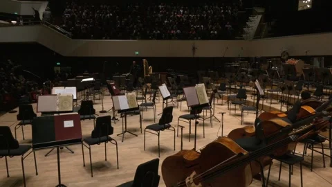 Empty orchestra stage | Stock Video | Pond5