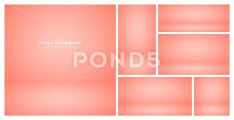Empty peach studio abstract backgrounds with spotlight effect. Product ...