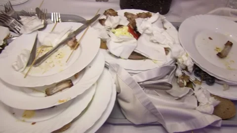 Empty Food Plate Stock Video Footage | Royalty Free Empty Food Plate ...