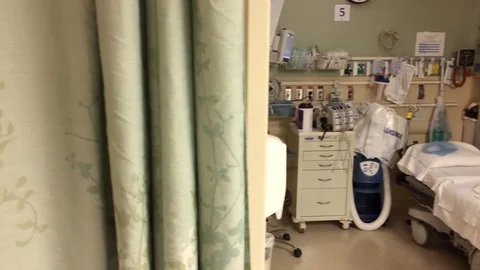 Empty pre op room in hospital | Stock Video | Pond5