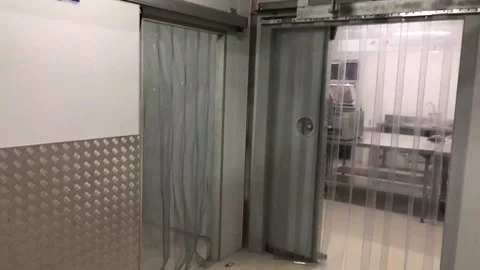Empty Refrigeration unit or cold room us... | Stock Video | Pond5