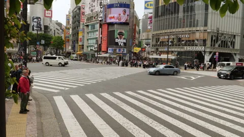 Empty Shibuya (Scramble) square before c... | Stock Video | Pond5