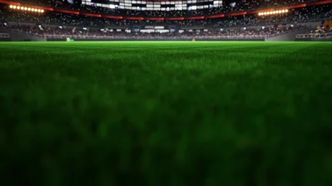 empty stadium arena with animated fans c... | Stock Video | Pond5