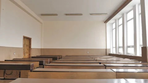 Empty Study Room Or Classroom, Office Op... | Stock Video | Pond5