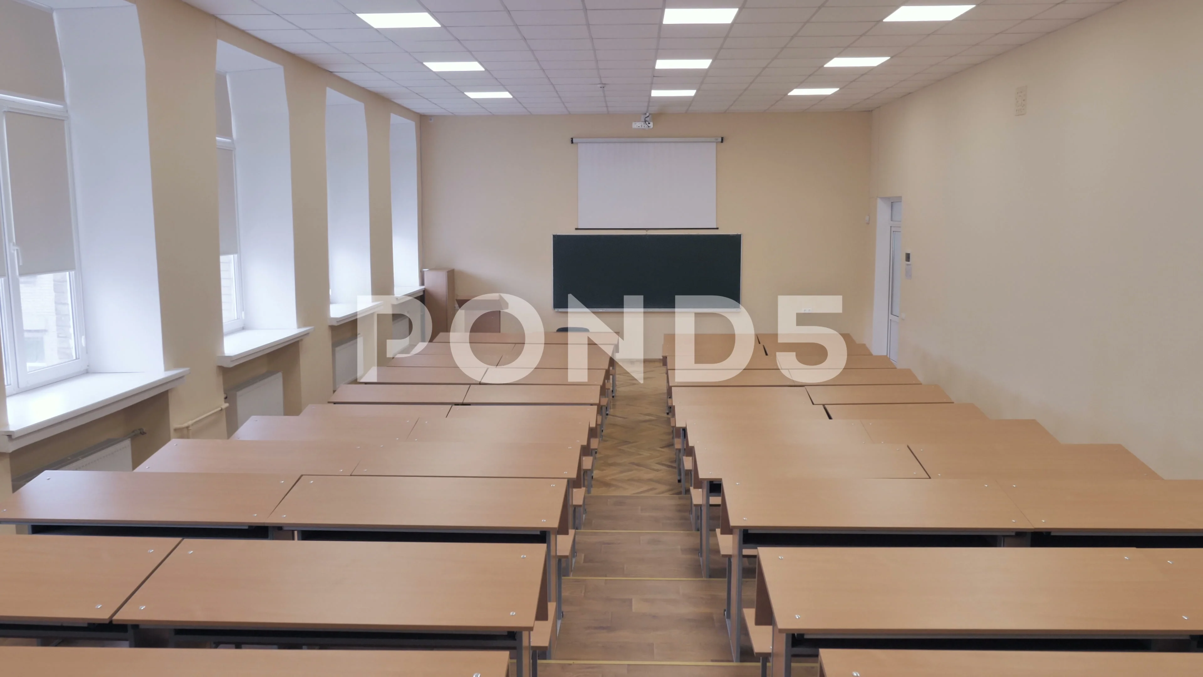 Modern University Classroom