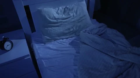 Empty Bedroom Night Stock Footage ~ Royalty Free Stock Videos | Pond5