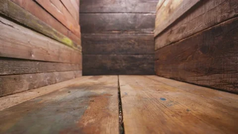 Empty Wooden Cabin Horror Background For... | Stock Video | Pond5