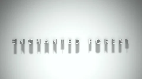 ENCHANTED FOREST 3D title animation with... | Stock Video | Pond5