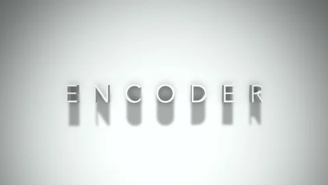 encoder 3D title animation with shadows ... | Stock Video | Pond5
