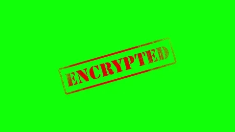 Encrypted being Stamped on Green Screen ... | Stock Video | Pond5