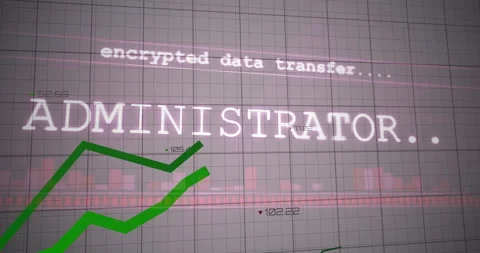 Encrypted data transfer interface being ... | Stock Video | Pond5