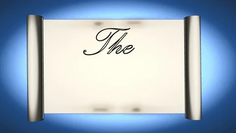 The End cartoon vintage style scroll | Stock Video | Pond5