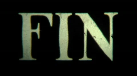 The End - FIN - Vintage 8mm Film | Stock Video | Pond5