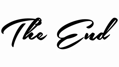 The End Handwriting White Board Animatio... | Stock Video | Pond5