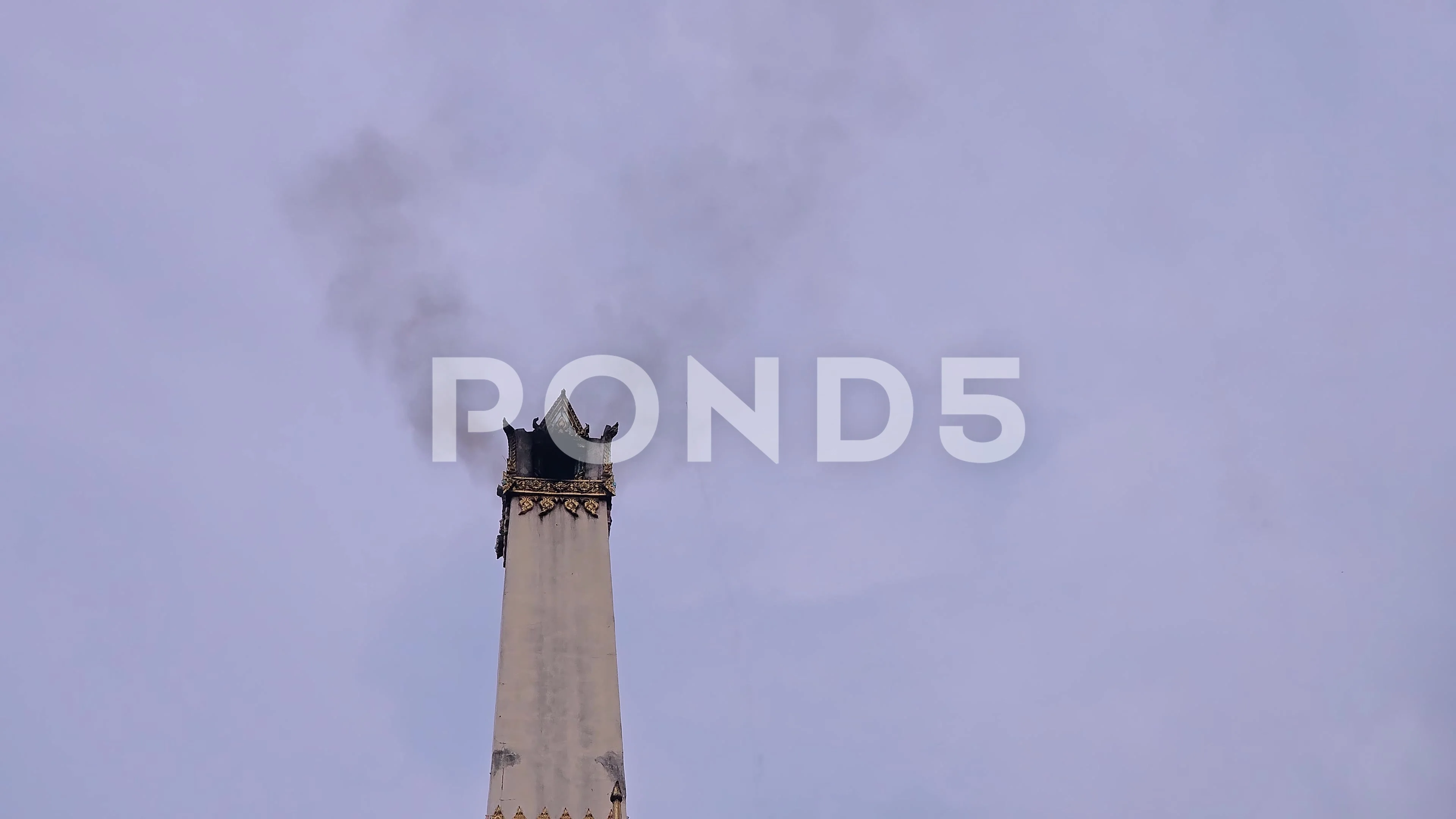 Concentration Camp Crematorium Smoke