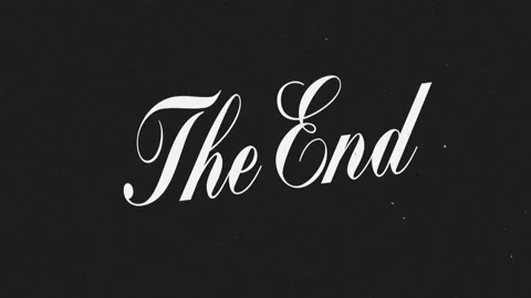 The End - Old Film - Vintage Film - Retr... | Stock Video | Pond5