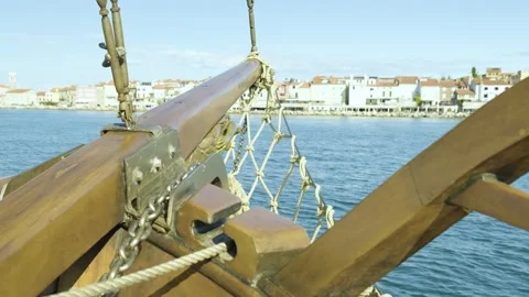 End Point, clew controlling the sheet, r... | Stock Video | Pond5