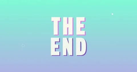The End. Retro Text Animation. | Stock Video | Pond5